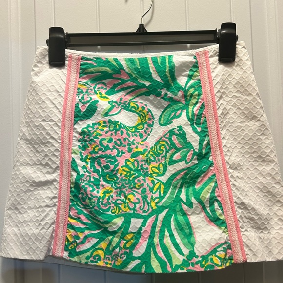 Lilly Pulitzer | Skirts | Lilly Pulitzer Palm Tree Pattern Skirt | Poshmark